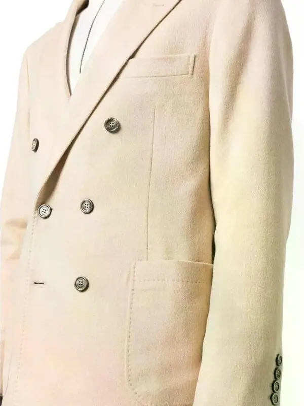 Brunello Cucinelli Double-breasted Peak-lapel Jacket - Neutrals