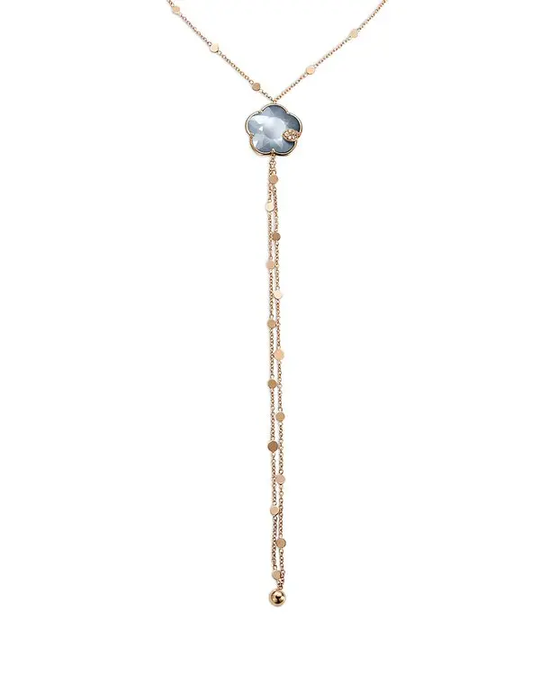 Pasquale Bruni 18k Diamond Lariat Necklace - Rose Gold