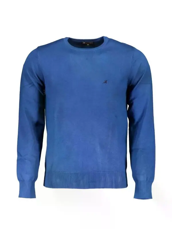 U.S. Grand Logo-embroidered Crew-neck Sweater