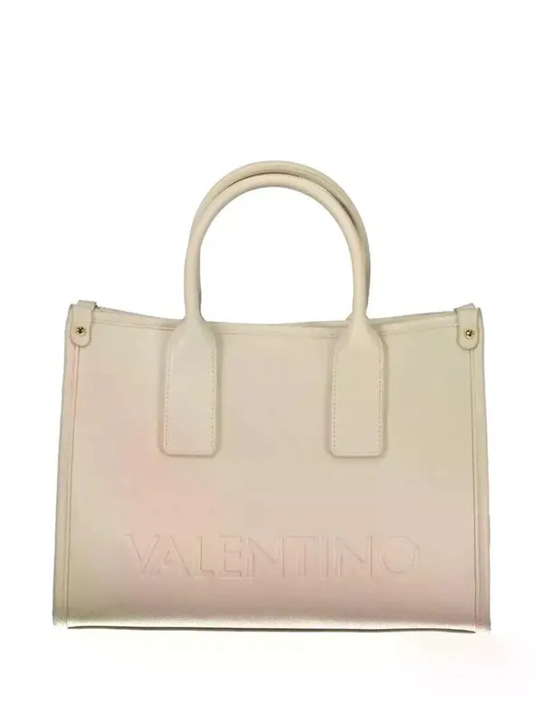 MARIO VALENTINO Embossed-logo Tote Bag - Neutrals