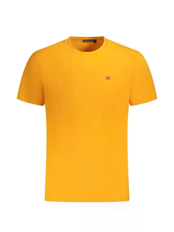 NAPAPIJRI Logo-patch Cotton T-shirt - Yellow