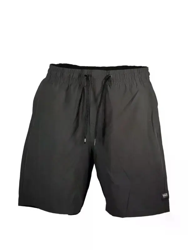 VANS Logo-patch Drawstring Swim Shorts - Black