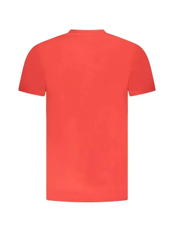Roberto Cavalli Tiger-print Cotton T-shirt - Red