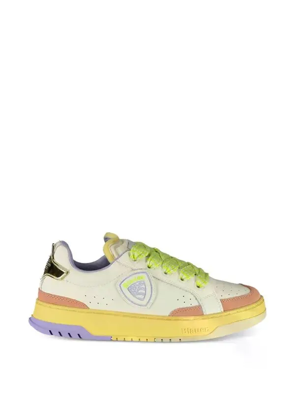 BLAUER. Perforated Sneakers - White