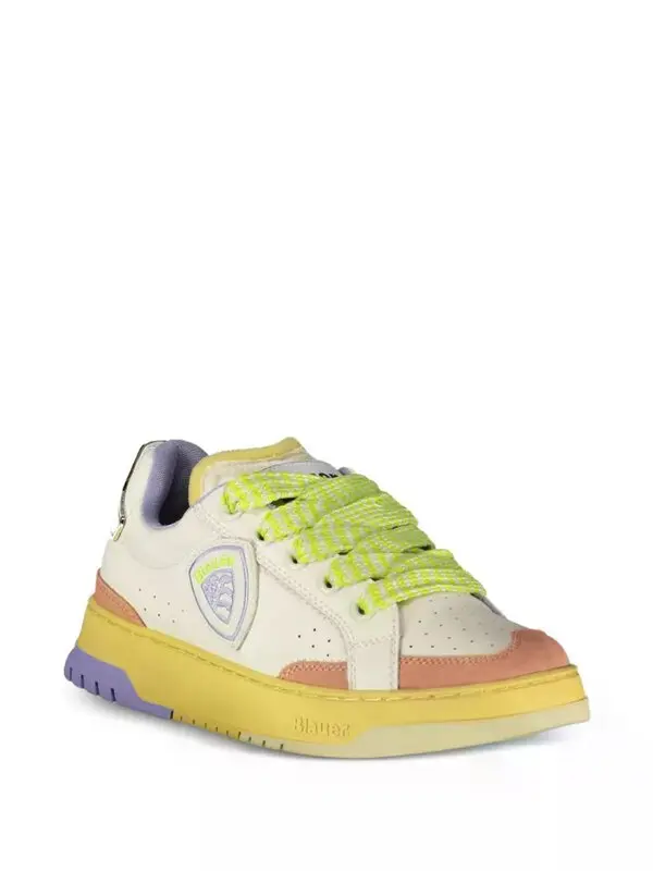 BLAUER. Perforated Sneakers - White