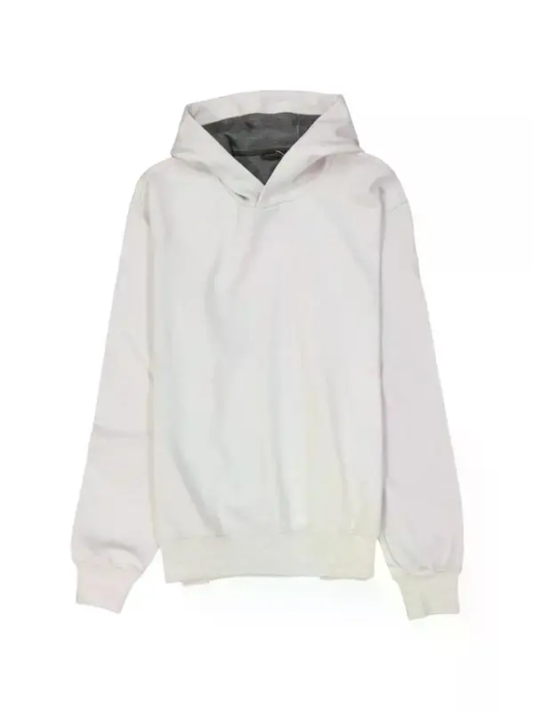 Herno Logo Plaque Hoodie - White
