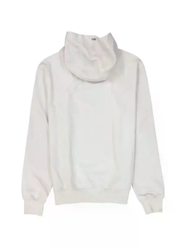Herno Logo Plaque Hoodie - White