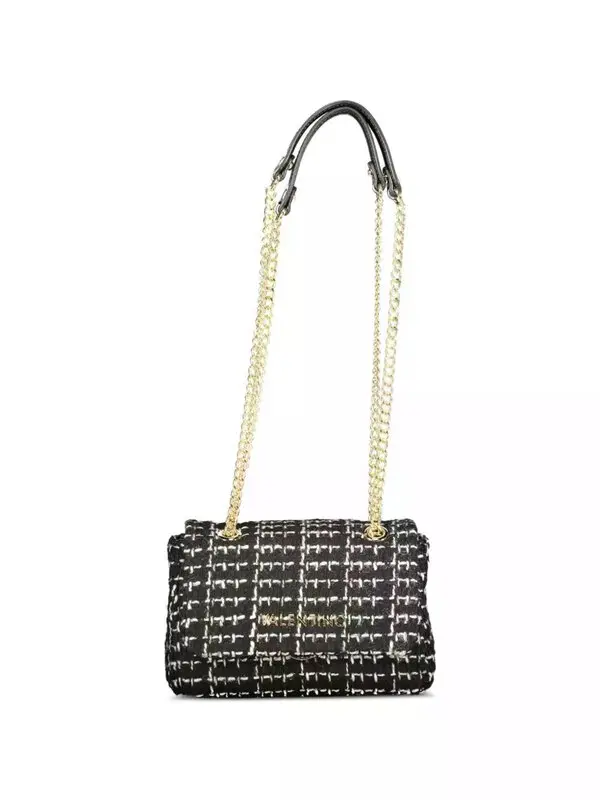 MARIO VALENTINO Tweed Check-print Shoulder Bag