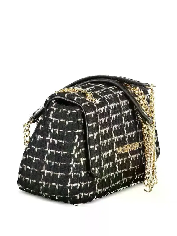 MARIO VALENTINO Tweed Check-print Shoulder Bag