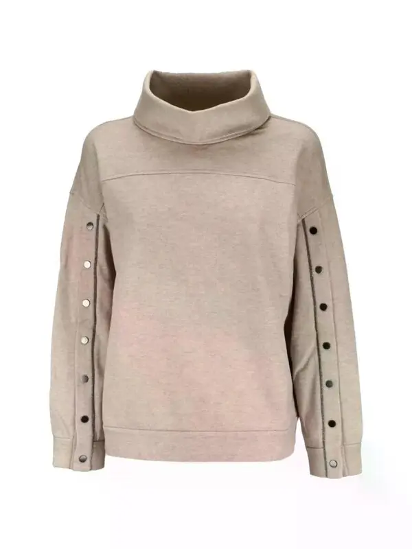 Brunello Cucinelli Monili-trim Jumper - Neutrals