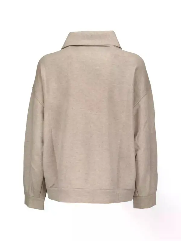 Brunello Cucinelli Monili-trim Jumper - Neutrals