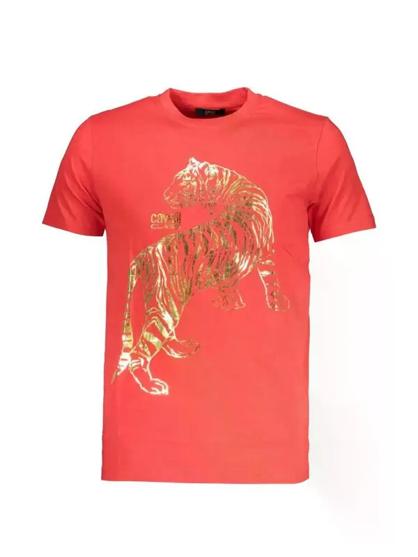 Roberto Cavalli Tiger-print T-shirt - Red
