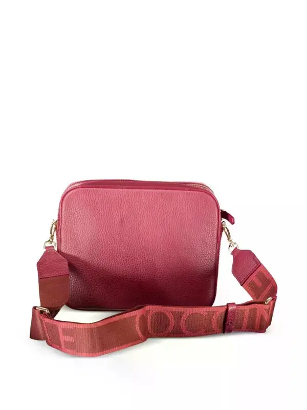 COCCINELLE Grained Leather Crossbody Bag - Red