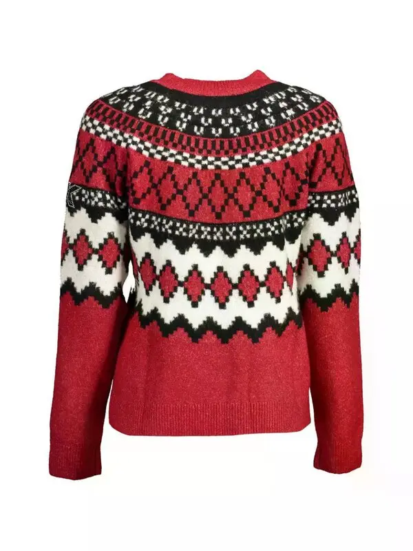 Desigual Fair Isle Patch-detail Sweater