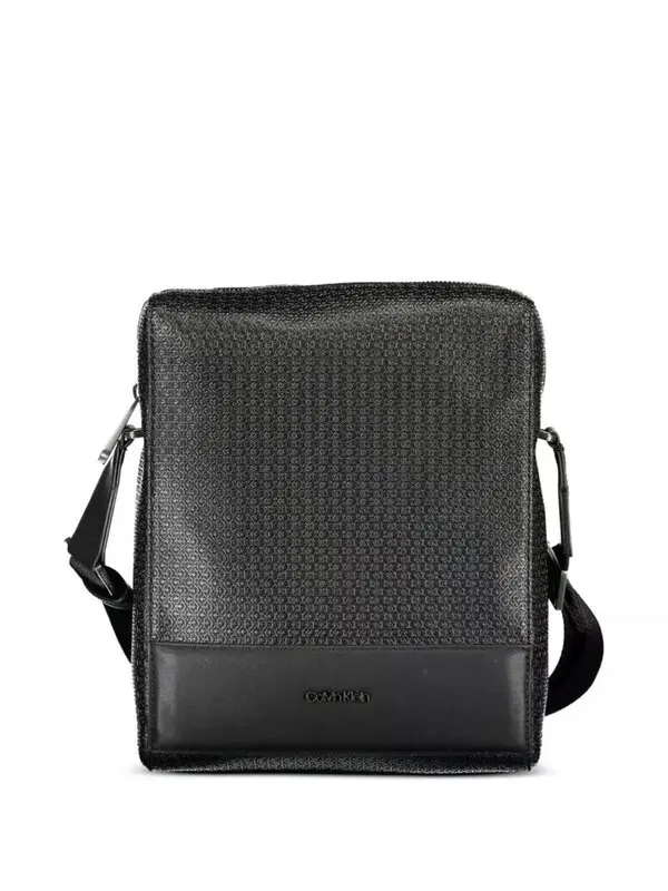 Calvin Klein Perforated Messenger Bag - Black