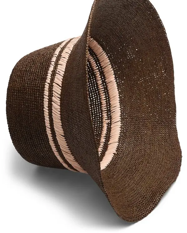 Rag & Bone Jade Raffia Bucket Hat - Brown