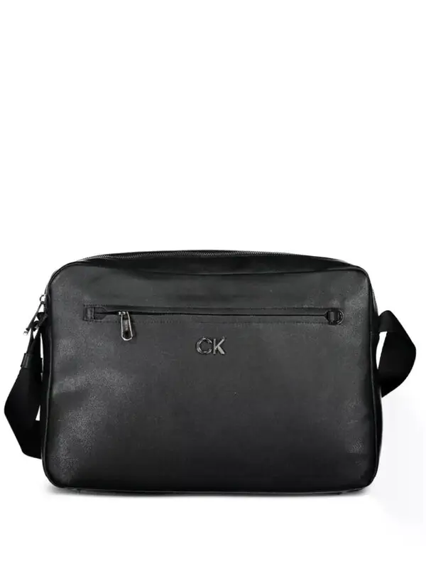 Calvin Klein Logo-plaque Shoulder Bag - Black