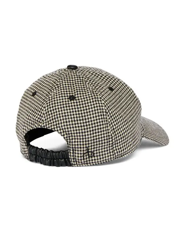 Rag & Bone Harlow Baseball Cap - Black Gingham