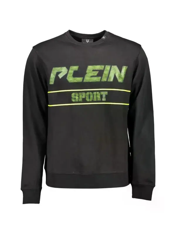 PLEIN SPORT Logo-print Regular Fit Sweater - Black