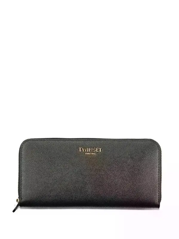 TWINSET Grained Zip-around Wallet - Black