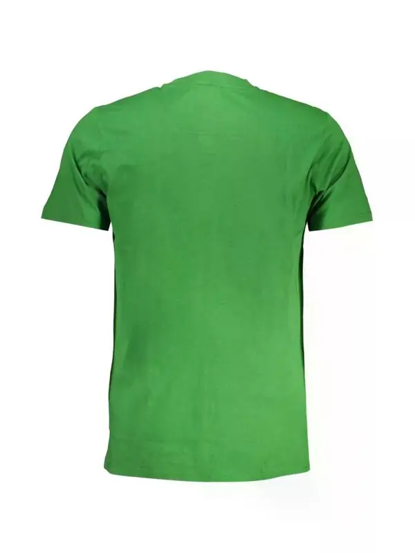 Roberto Cavalli Leopard-print Logo-print T-shirt - Green