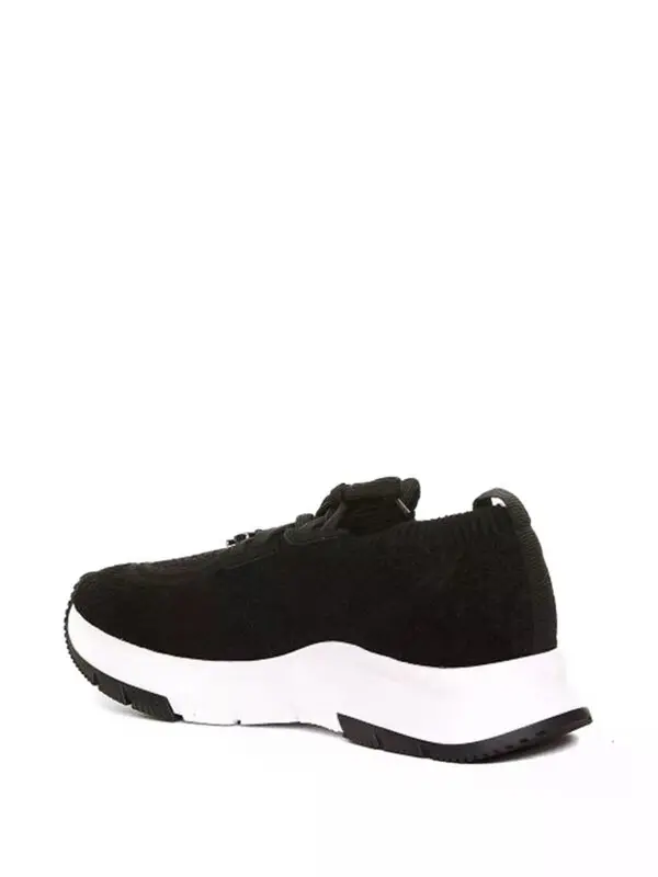 GIANVITO ROSSI Knit Lace-up Sneakers - Black