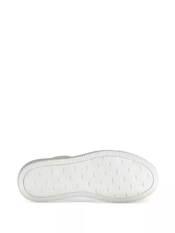 Calvin Klein Embossed-logo Leather Sneakers