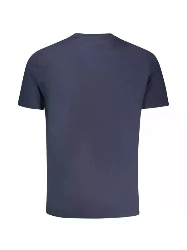 Calvin Klein Logo-embroidered Cotton T-shirt - Blue