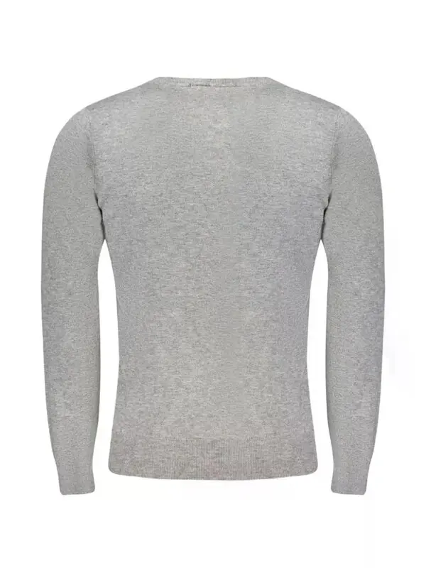 Roberto Cavalli Crew-neck Sweater With Embroidered Logo - Grey