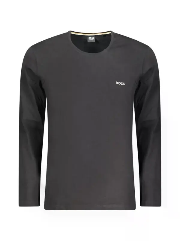 BOSS Long-sleeve Cotton T-shirt - Grey