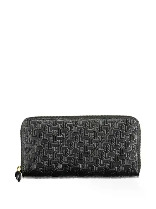 Ralph Lauren Monogram-embossed Wallet - Black