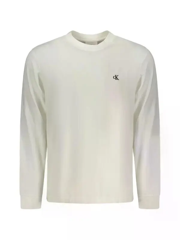 Calvin Klein Long-sleeve Cotton T-shirt - Neutrals