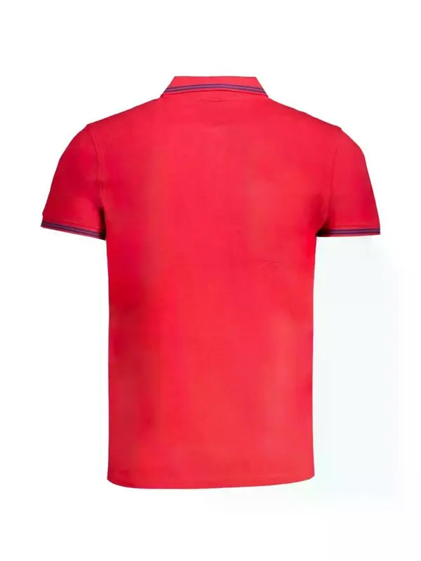 Roberto Cavalli Logo-embroidered Tipped Polo Shirt - Red