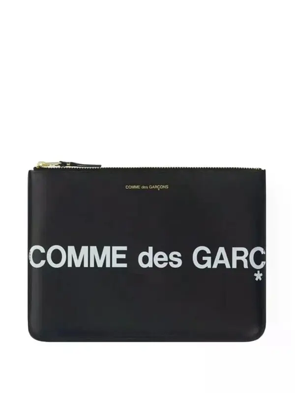 Comme Des Garçons Logo-print Coin Purse - Black