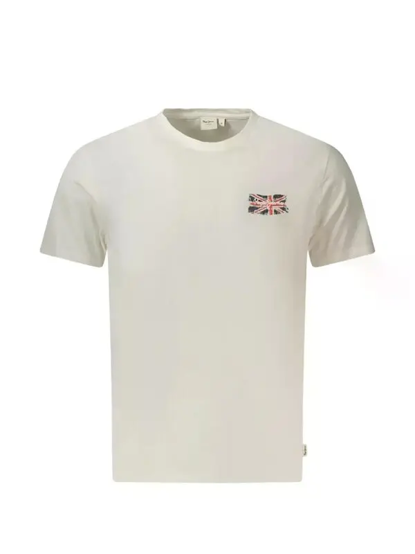 Pepe Jeans Chest Logo Print T-shirt - Neutrals