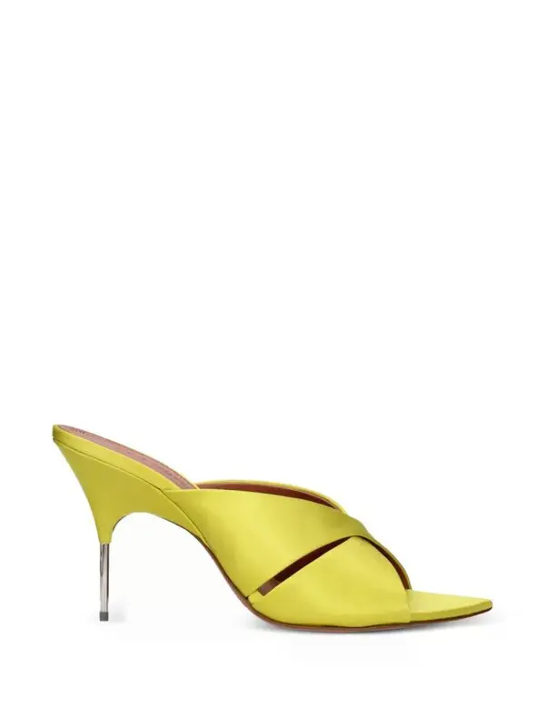 Amina Muaddi Crossover-strap Pointed-toe Sandals