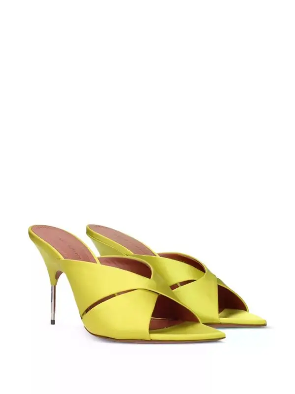 Amina Muaddi Crossover-strap Pointed-toe Sandals