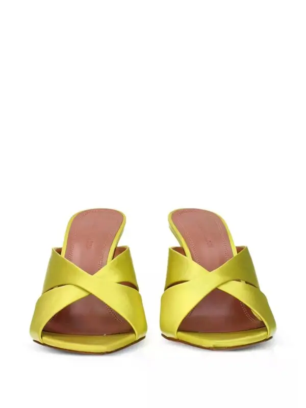 Amina Muaddi Crossover-strap Pointed-toe Sandals