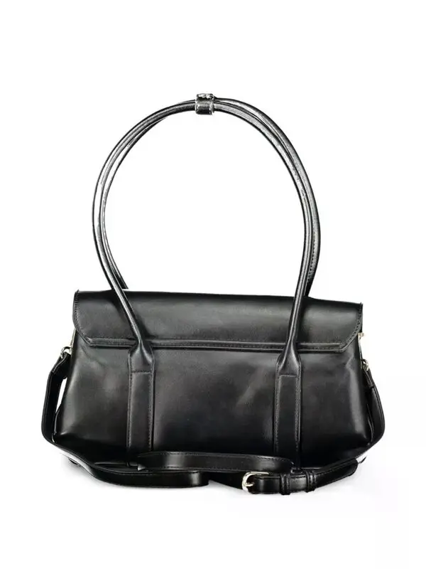 MARIO VALENTINO Logo-lettering Shoulder Bag - Black