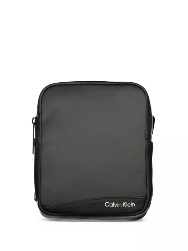 Calvin Klein Logo-print Messenger Bag - Black