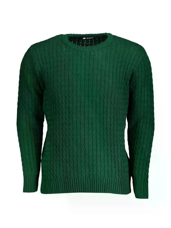 U.S. Grand Cable-knit Sweater With Elbow Patches