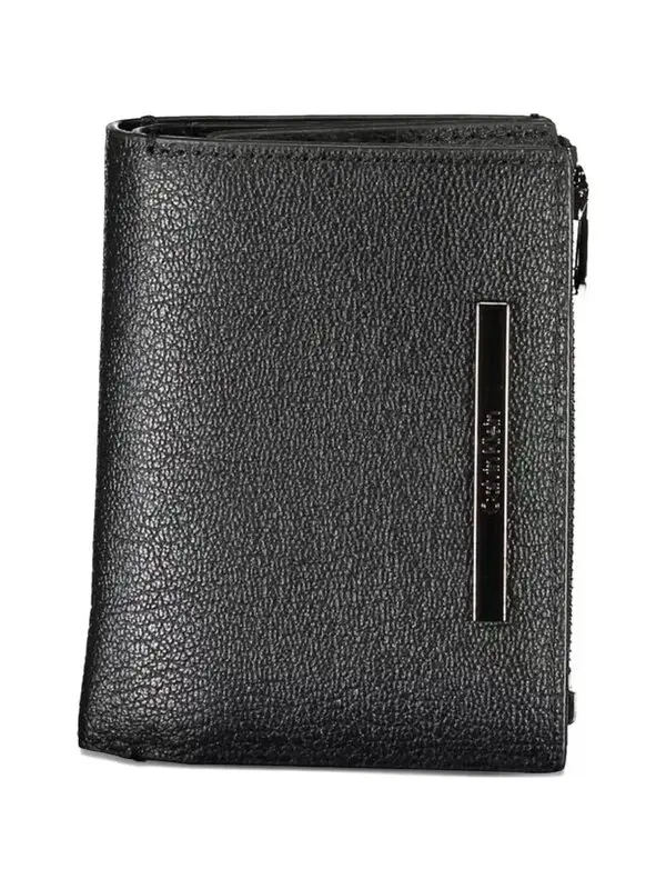Calvin Klein Pebbled-leather Wallet - Black