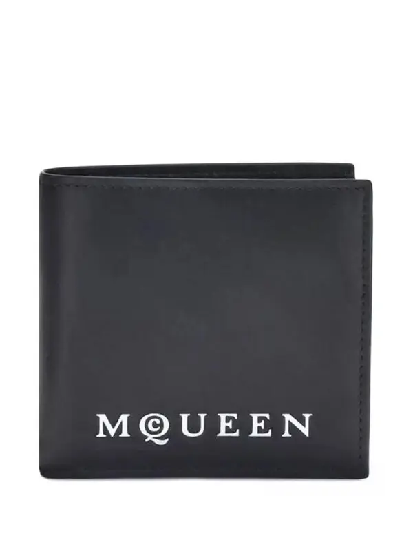 Alexander McQueen Logo-print Bifold Wallet - Black