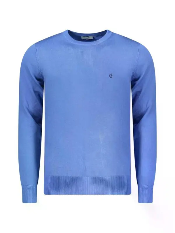 COVERI MOVING Logo-embroidered Crew Neck Sweater