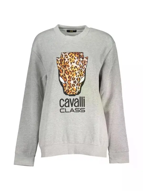 Roberto Cavalli Leopard-print Logo Sweatshirt