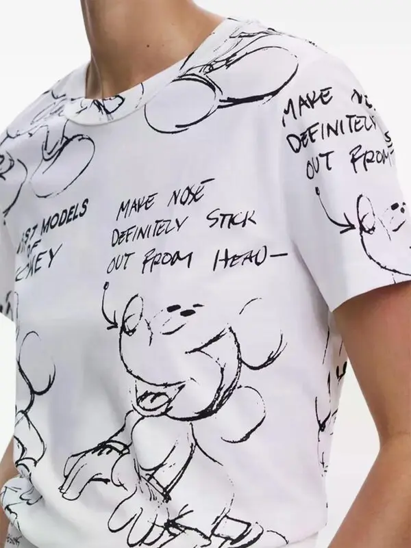 Desigual Sketch-print T-shirt