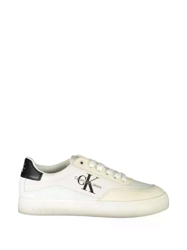 Calvin Klein Monogram Lace-up Sneakers - White