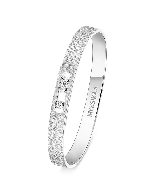 Messika 18k Diamond Bangle Bracelet - White Gold