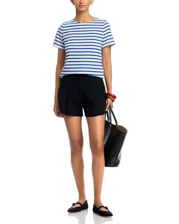 Saint James Etrille Ii Striped Tee - Neige/gitane