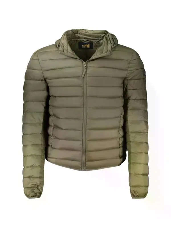 Roberto Cavalli Hooded Quilted Jacket - Green
